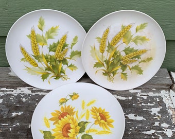 Sunflower Melamine Plates - Etsy
