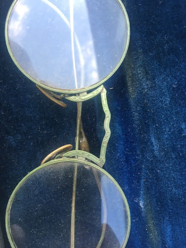 Eyeglasses Vintage Spectacles Copper Brass Ornate Delicate | Etsy