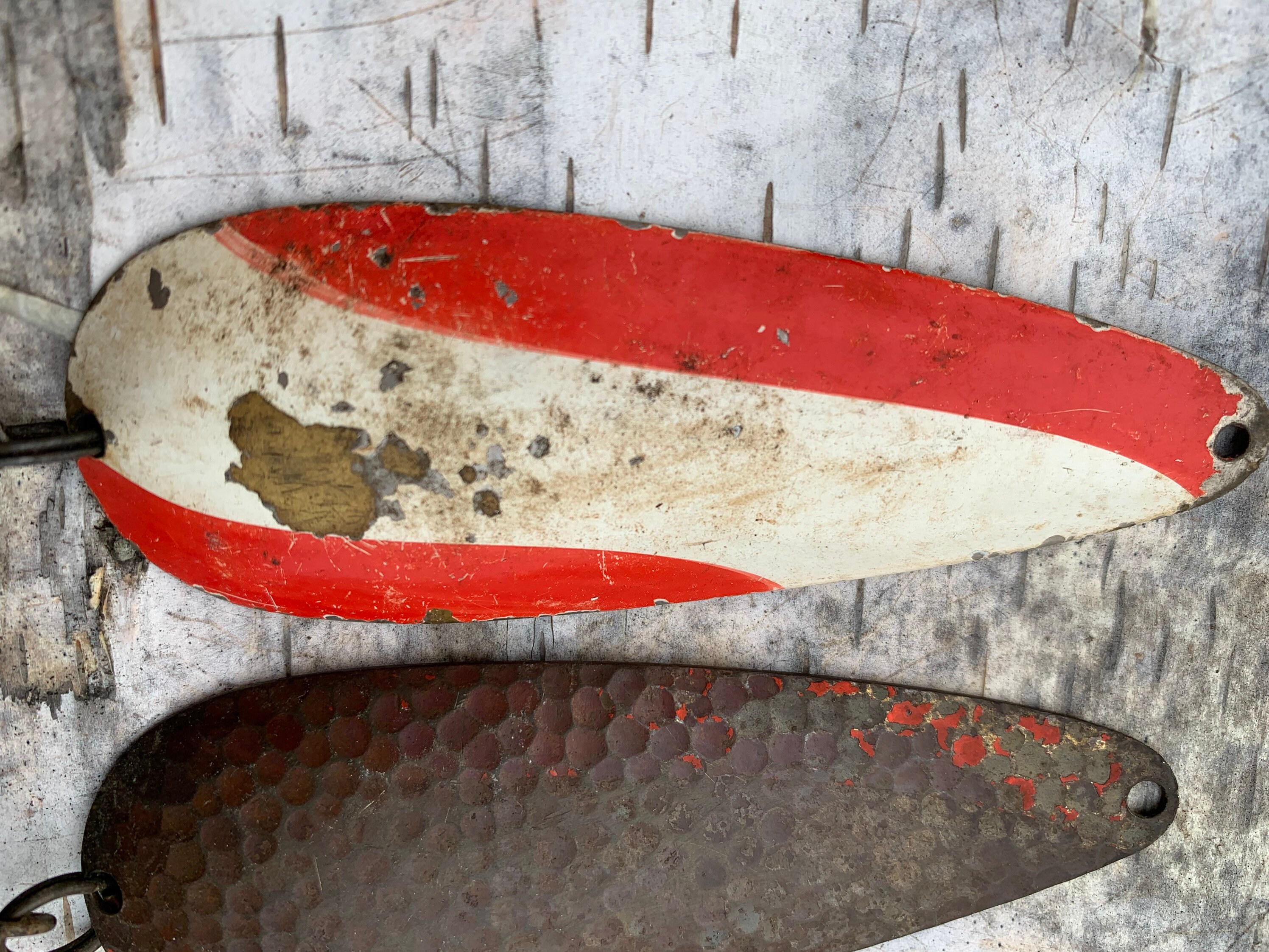 Fishing Lure Set Daredevil Spoon Lot Fish Old Antique Vintage Cabin ...