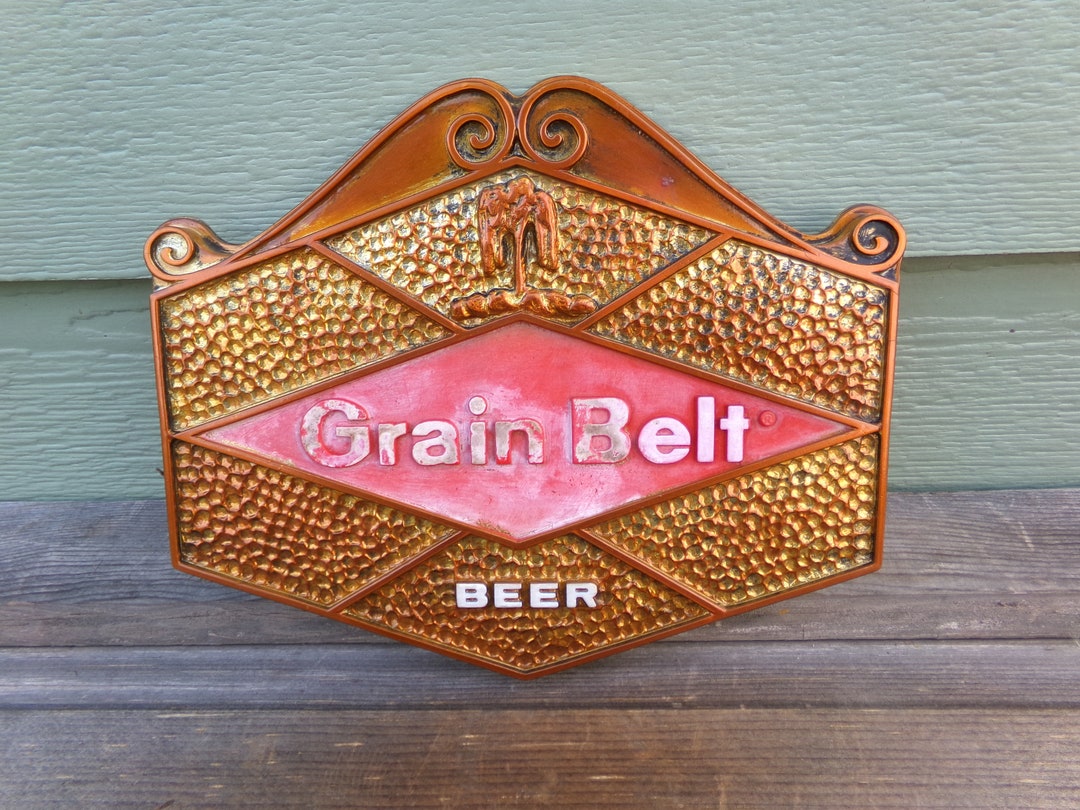 Grain Belt Sign Plastic Vintage Advertising Promotional Premium Beer ...
