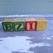 PRAY Toy Wood Blocks Word Letters Vintage Alphabet Set Wooden Block ...