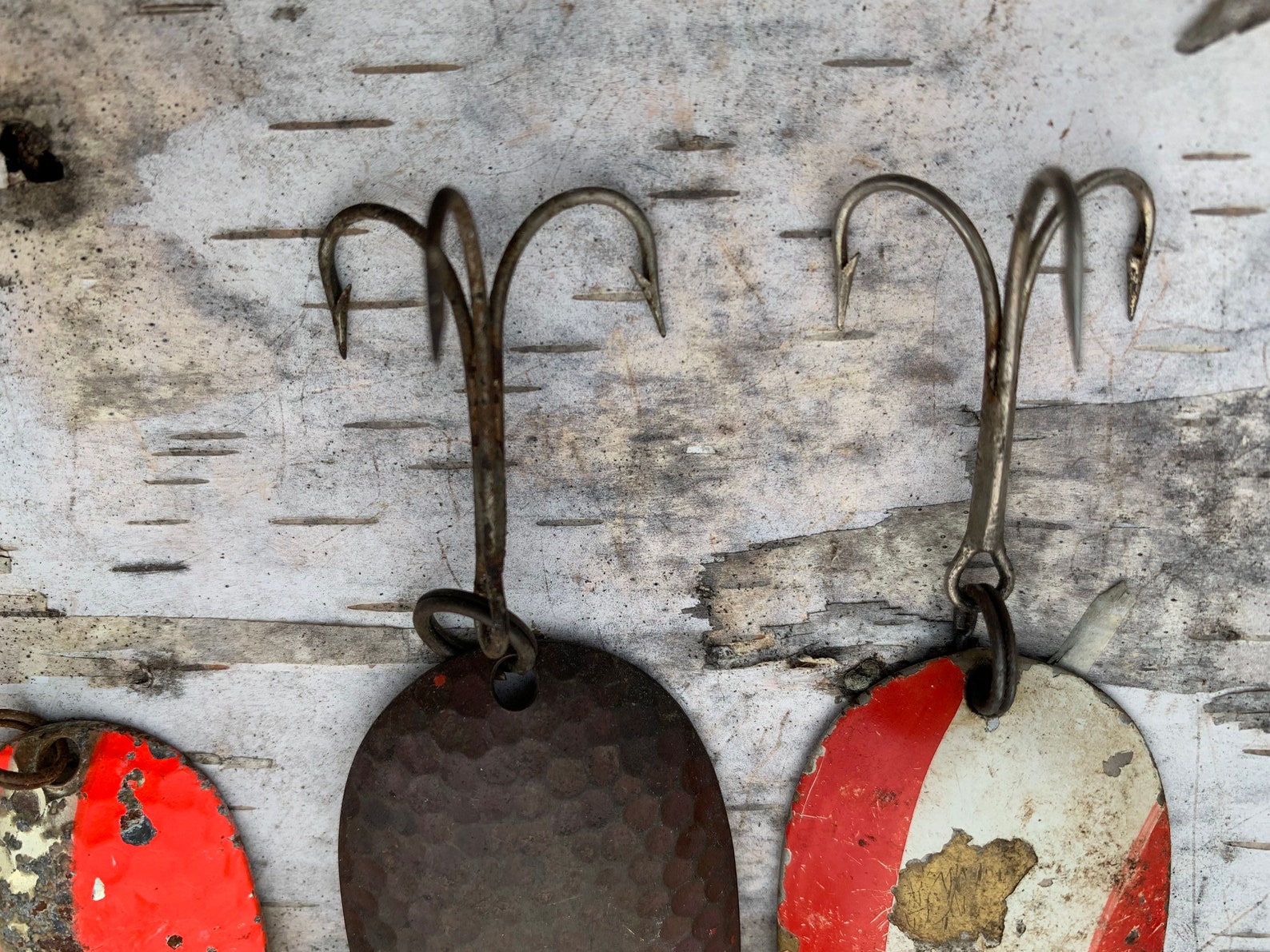 Fishing Lure Set Daredevil Spoon Lot Fish Old Antique Vintage Cabin ...