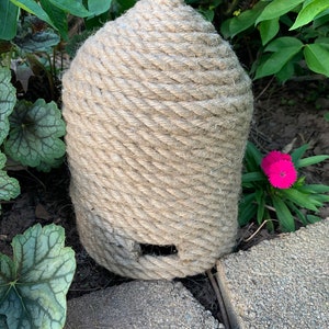 Bee Skep Decorative Handmade Jute Rope Honey Bee Cute Country | Etsy