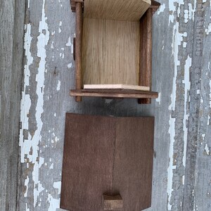 ONE Log Cabin Box Container Folk Art Wood Wooden Jewelry Trinket ...