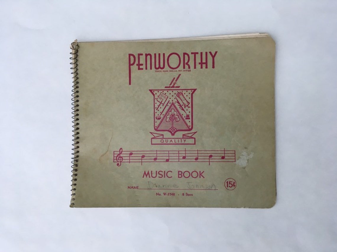 Spiral Music Penworthy Piano Note Book Journal Notebook - Etsy