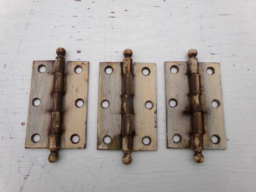 Stanley Hinges Metal Vintage Hardware Salvage Door Furniture Made in ...