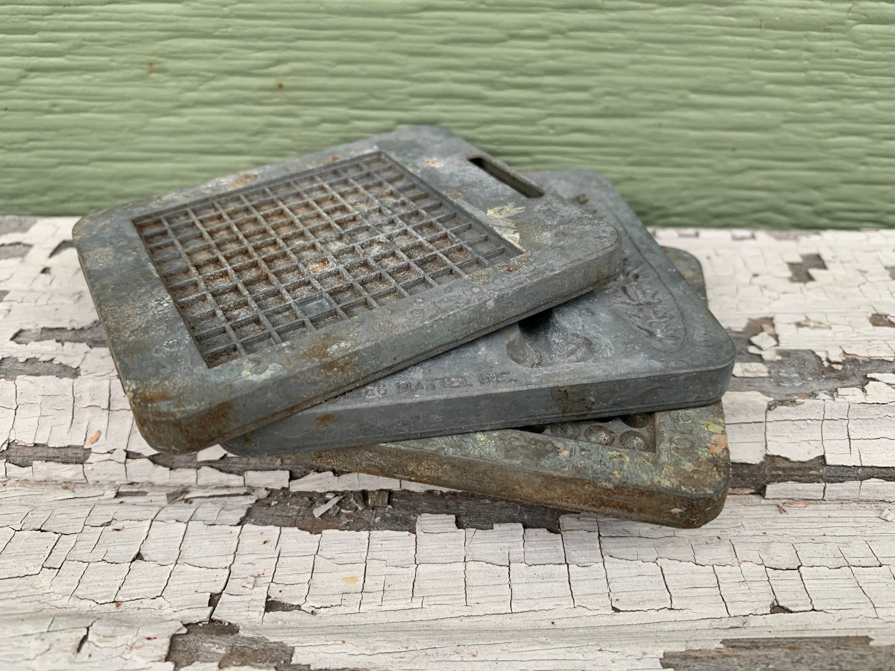 Mattel Cast Metal Mold Plates Toymax Freight Factory Thing Maker ...