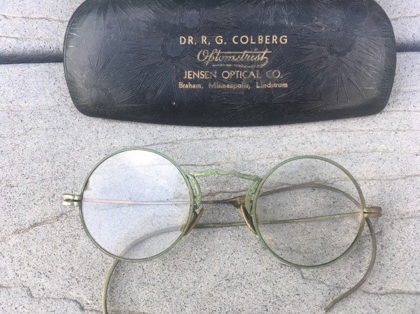 Eyeglasses Vintage Spectacles Copper Brass Ornate Delicate | Etsy