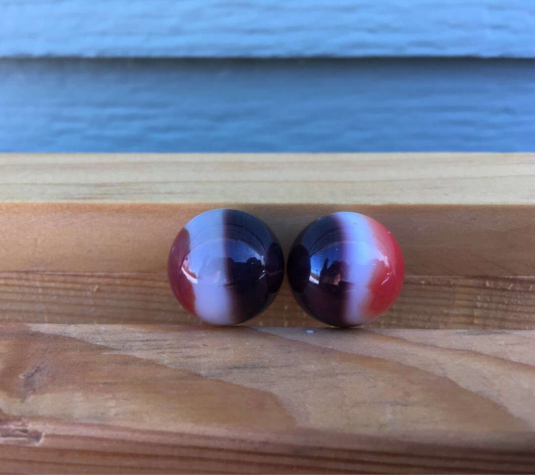 Aggie Marble Glass Vintage Toy Game Strand Colored Set Marbles White ...