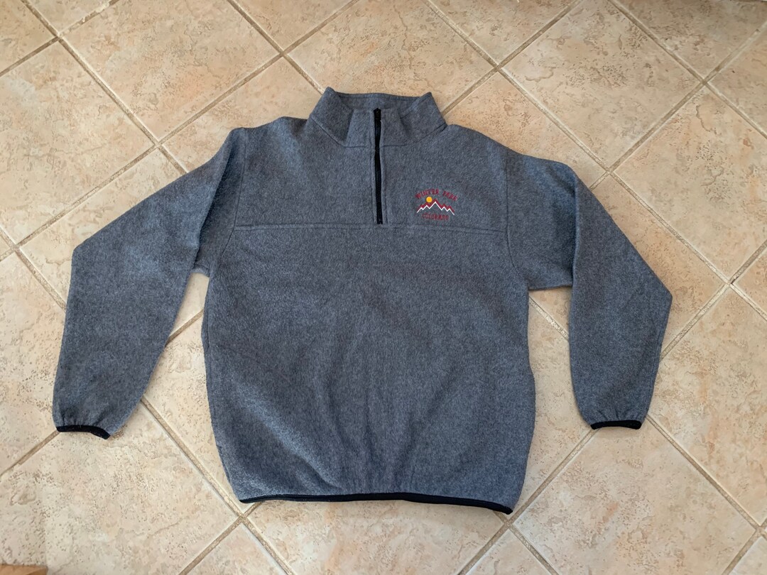 Winter Park Colorado Fleece Pullover Vintage Made in the USA Polyester ...