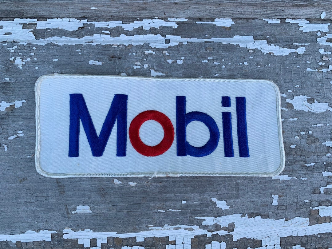 Mobil Motor Oil Patch Car Racing Advertisement Logo Large Oversized ...