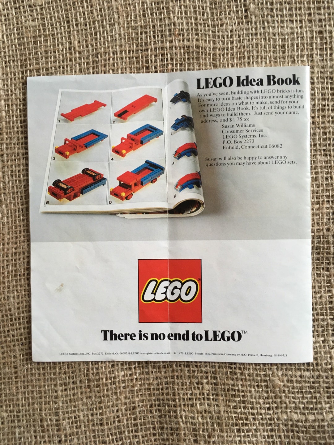 Lego Idea Book Vintage Brochure Advertising Advertisement Models ...
