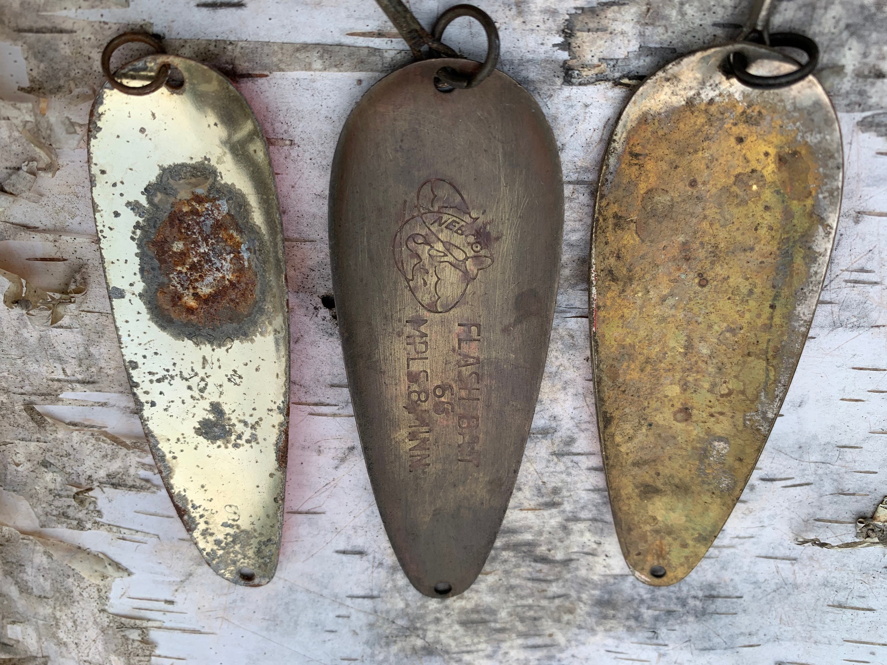 Fishing lure Set daredevil spoon Lot Fish Old Antique Vintage | Etsy