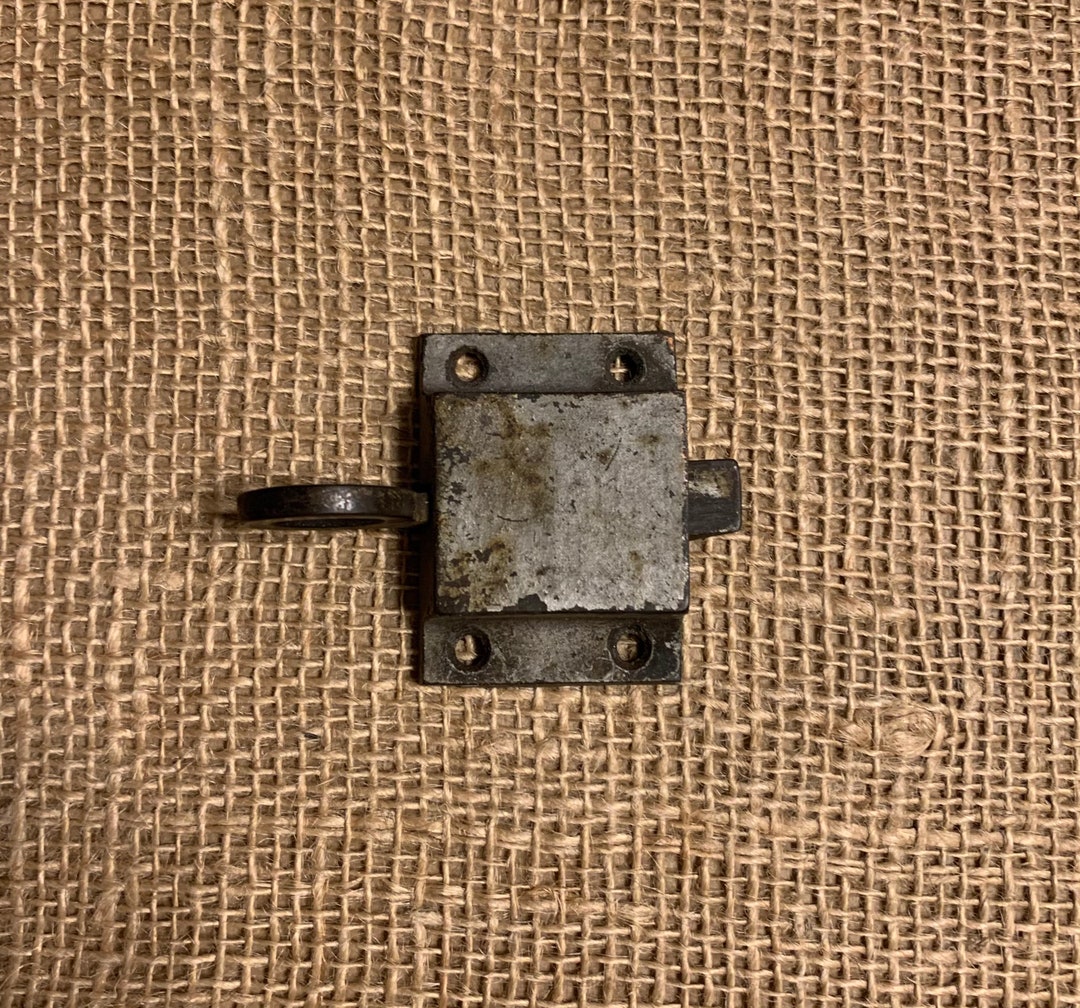 Finger Pull Door Latch Spring Loaded Lock Top Restoration Hardware Unit ...