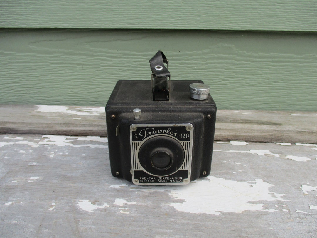 Time Traveler 120 Box Camera Film Vintage Black Silver Retro ...