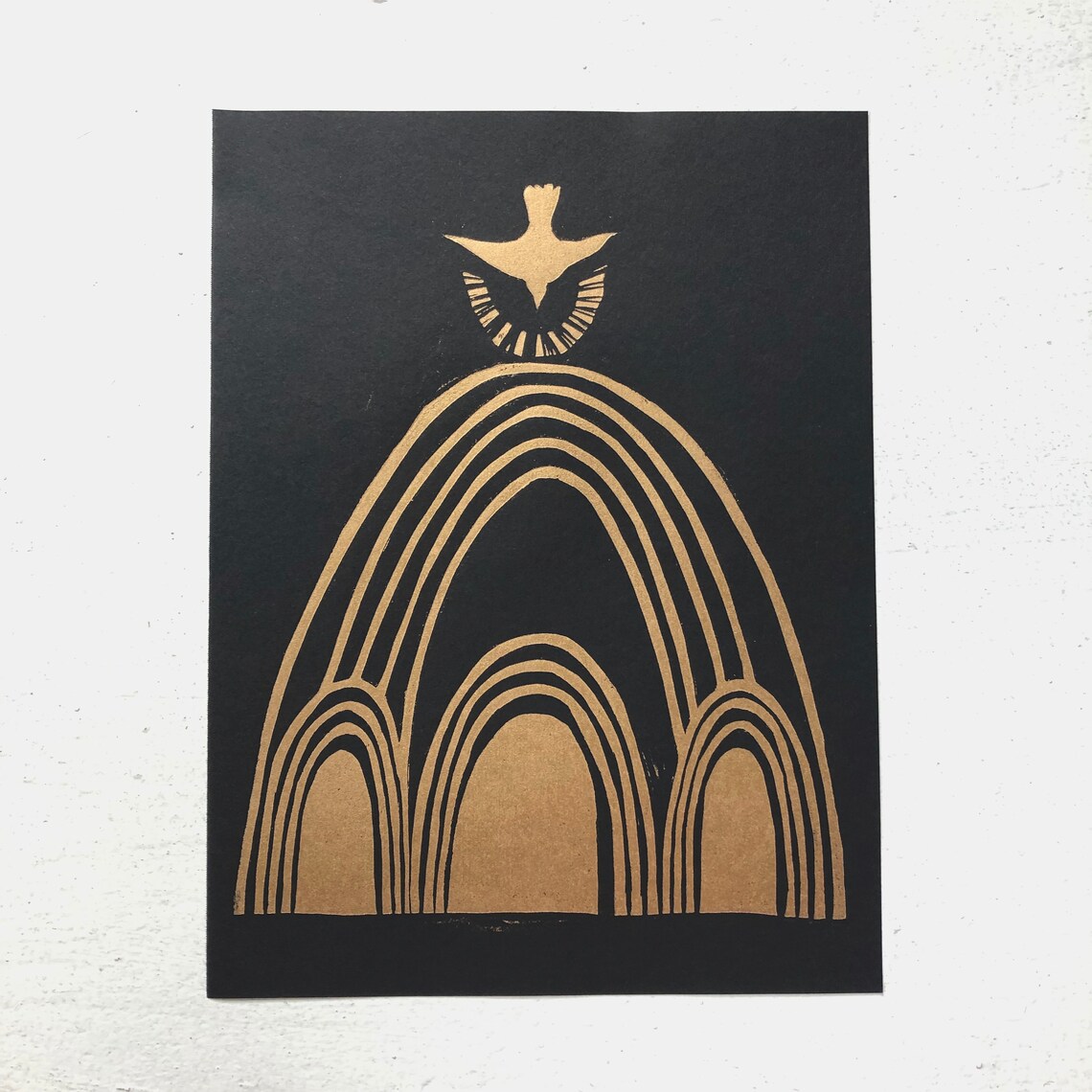 Kingdom Come Woodcut Print | Etsy