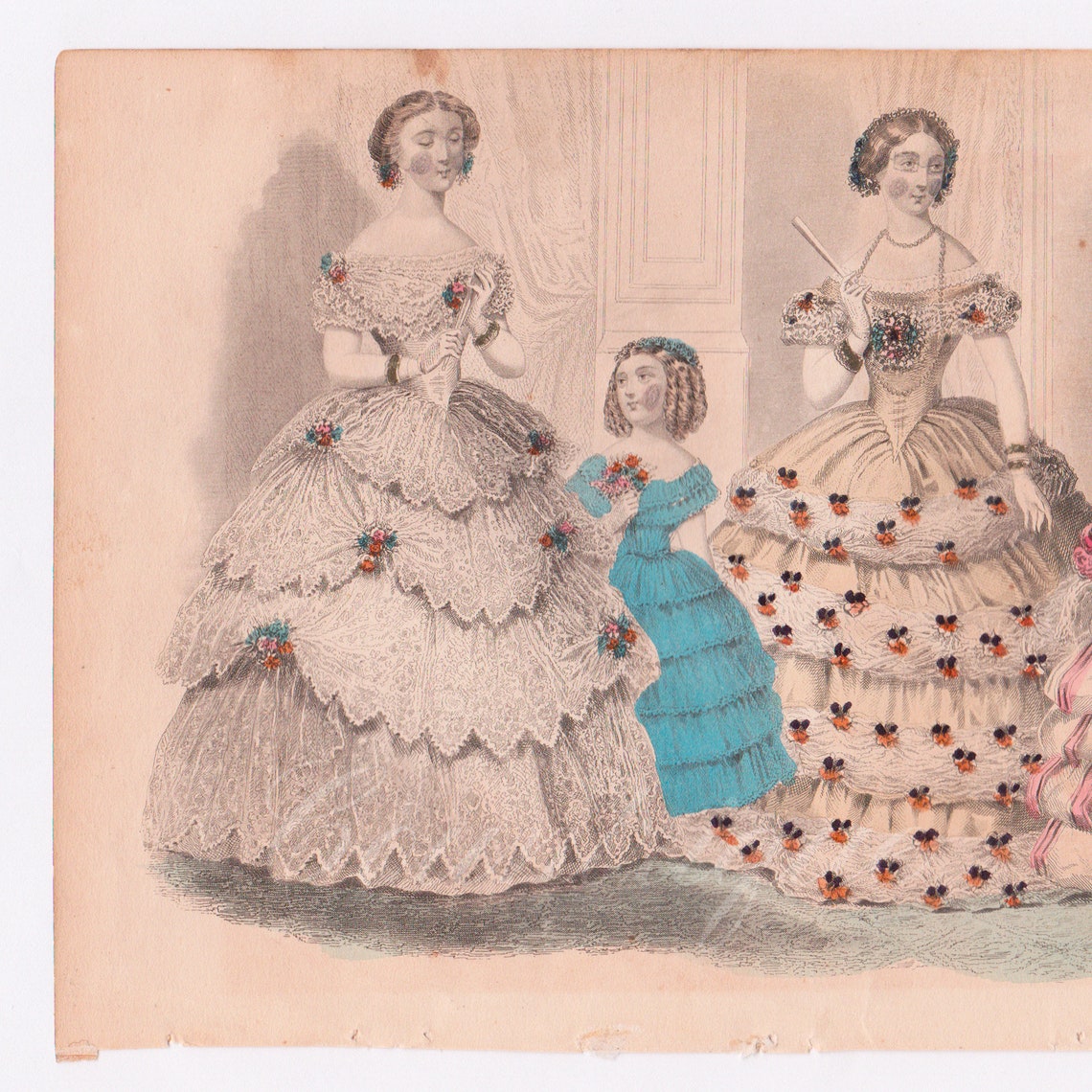 Antique Godey Print Godeys Ladys Book 1857 Original - Etsy