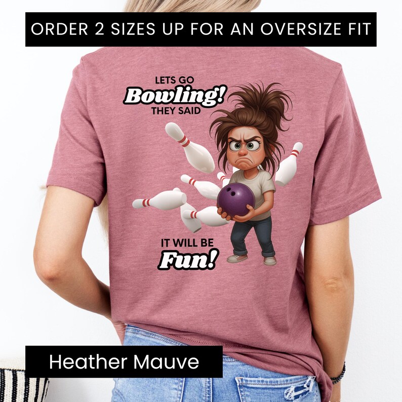 Funny Bowling Shirt for Women, Back Print, Let’s Go Bowling Shirt ...