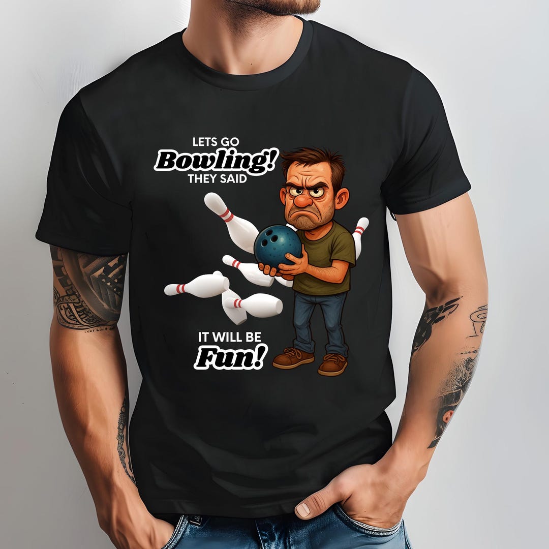 Funny Bowling Shirt for Men, Family Game Night Tee, Gift for Bowlers ...