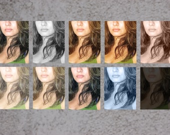 Color Palette Photoshop Overlays color Overlay Photoshop - Etsy