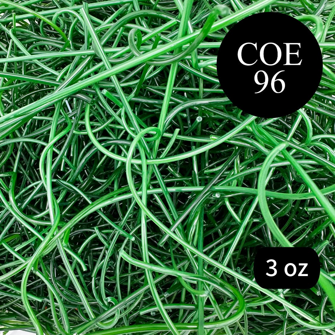 COE 96 Mini Vitrigraph Strands (3oz) - Green - Etsy