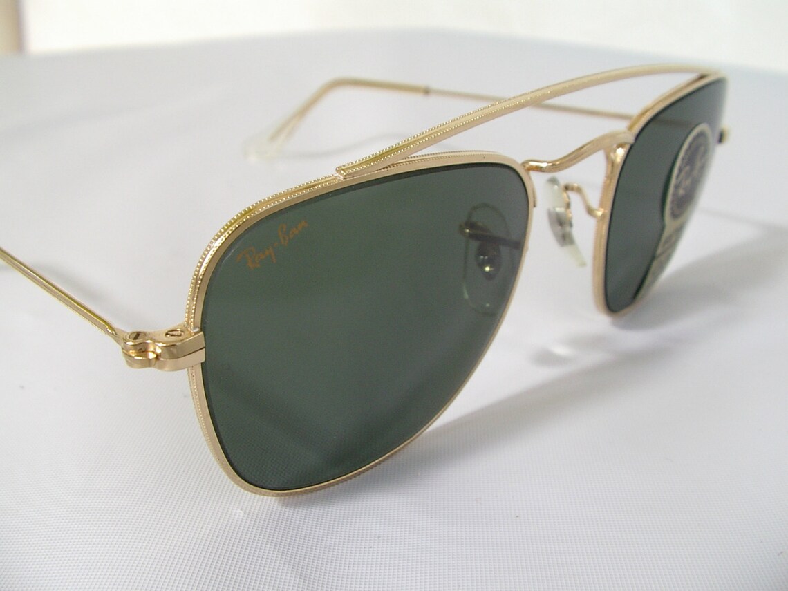 New Vintage B&l Ray Ban Classic Collection Style 5 With Brace Gold ...