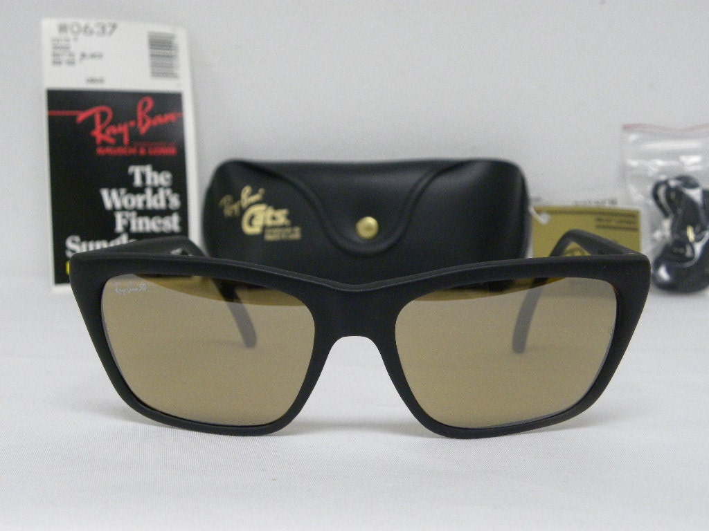 New Vintage B&L Ray Ban Cats 3000 Matte Black RB-50 56mm New Vintage B&L Ray Ban Cats 3000 Matte Black RB-50 56mm