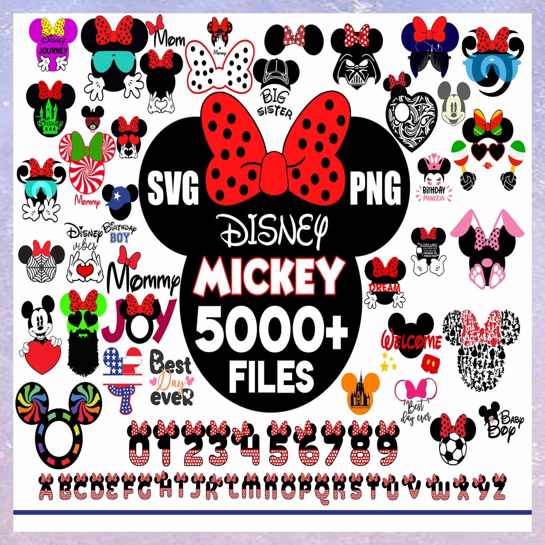 Mega Mickey Mouse Svg Bundle, Svg Files for Cricut, Mouse Svg, Mickey ...