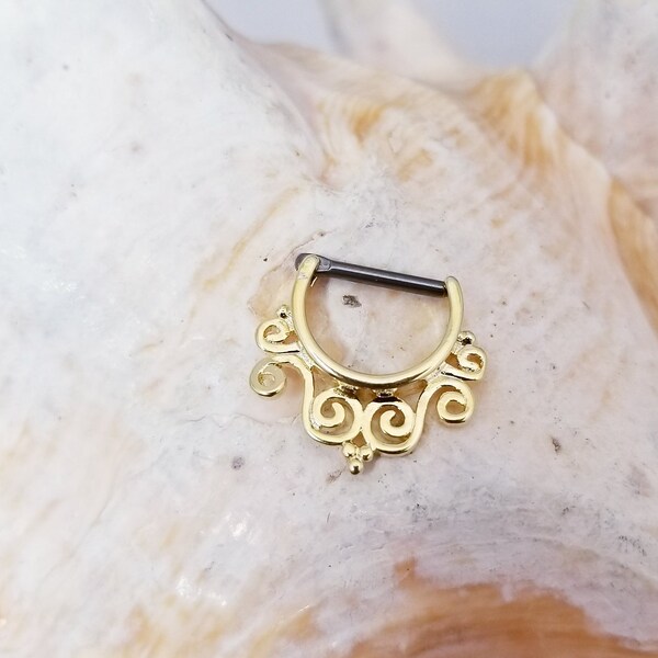 Gold Plated Septum - Etsy