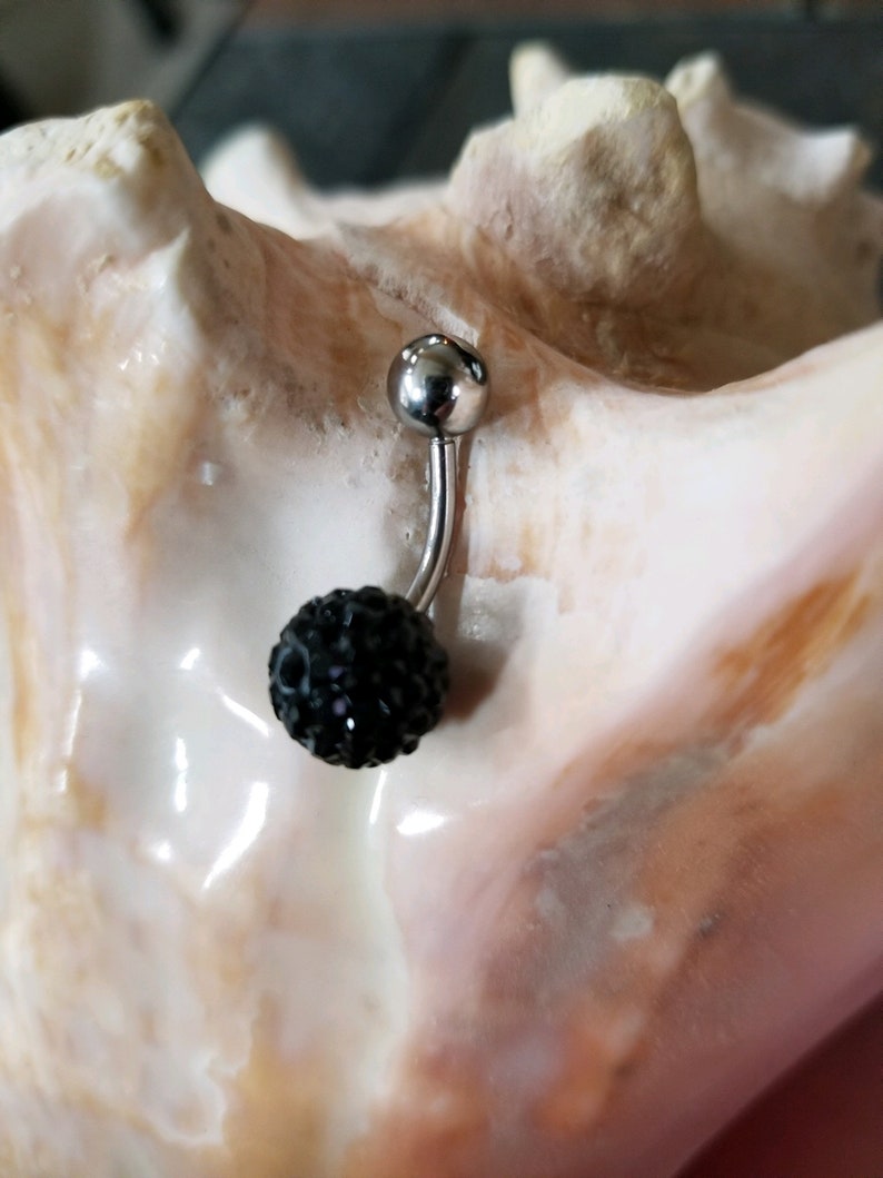 Crystal Shamballa Jewels Fashion Bracelets 12mm Shamballa Belly Bar ...