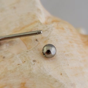 14G Filigree Heart Industrial Barbell With Black Onyx Insert - Etsy