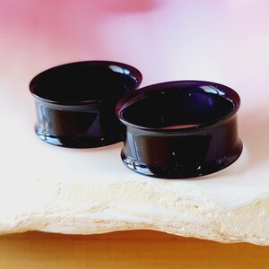 Pair of Black Acrylic Tunnels Gauges 3mm to 20mm Sizes Available - Etsy