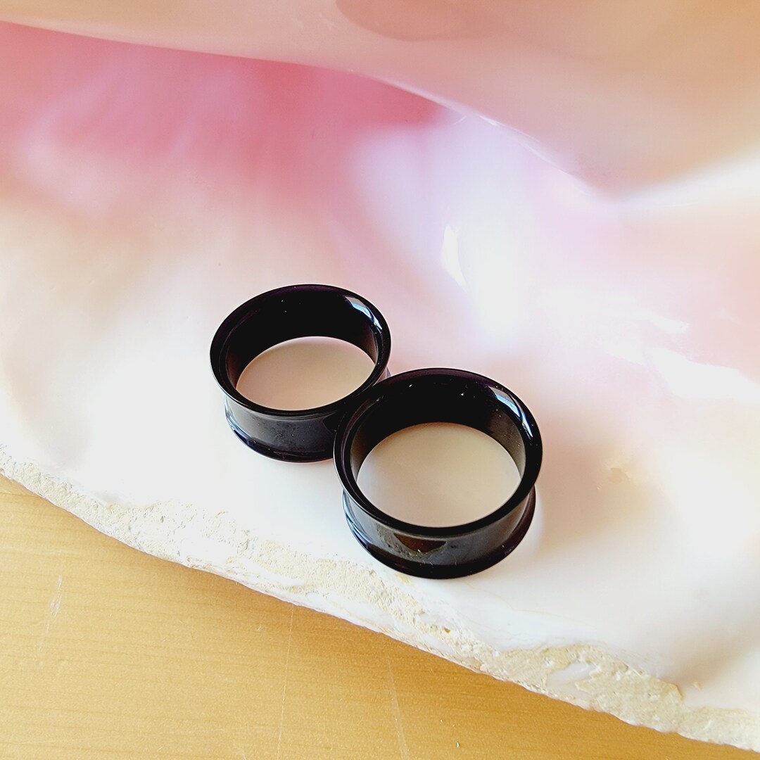 Pair of Black Acrylic Tunnels Gauges 3mm to 20mm Sizes Available - Etsy