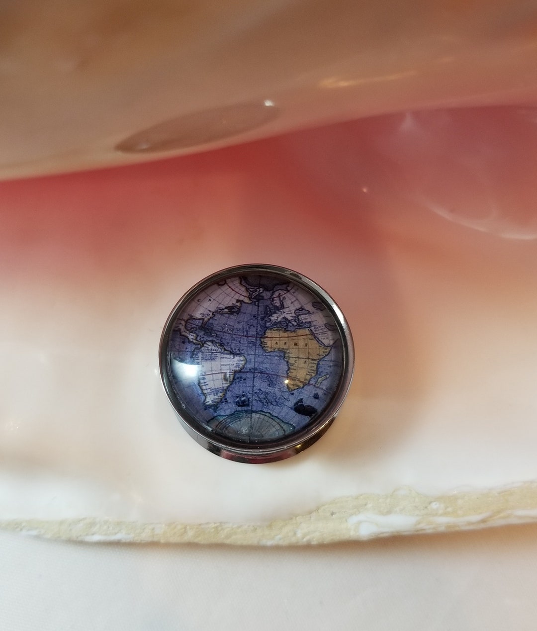 Blue World Map Plugs Gauges Stretchers 16mm to 25mm - Etsy