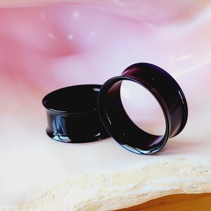 Pair of Black Acrylic Tunnels Gauges 3mm to 20mm Sizes Available - Etsy