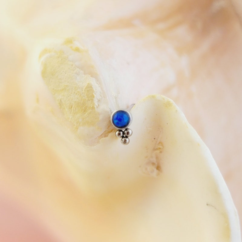 Blue Nose Ring - Etsy