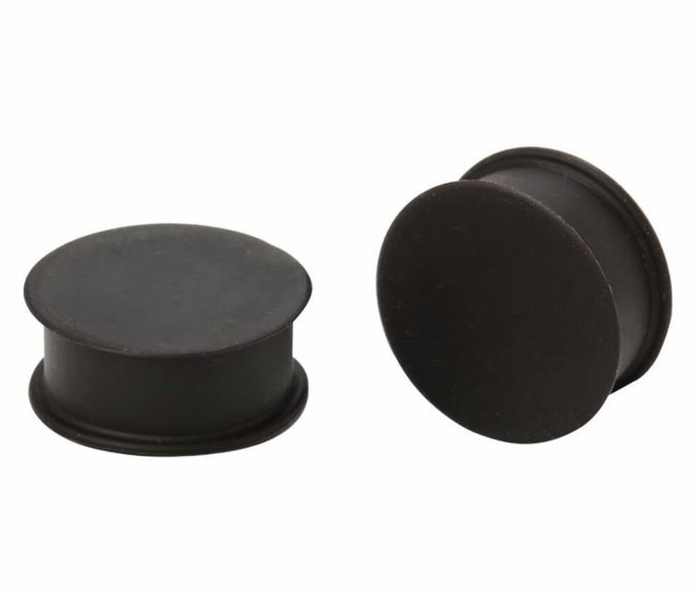 Pair Black Silicone Plugs Large Sizes 14mm to 32mm Gauges | Etsy