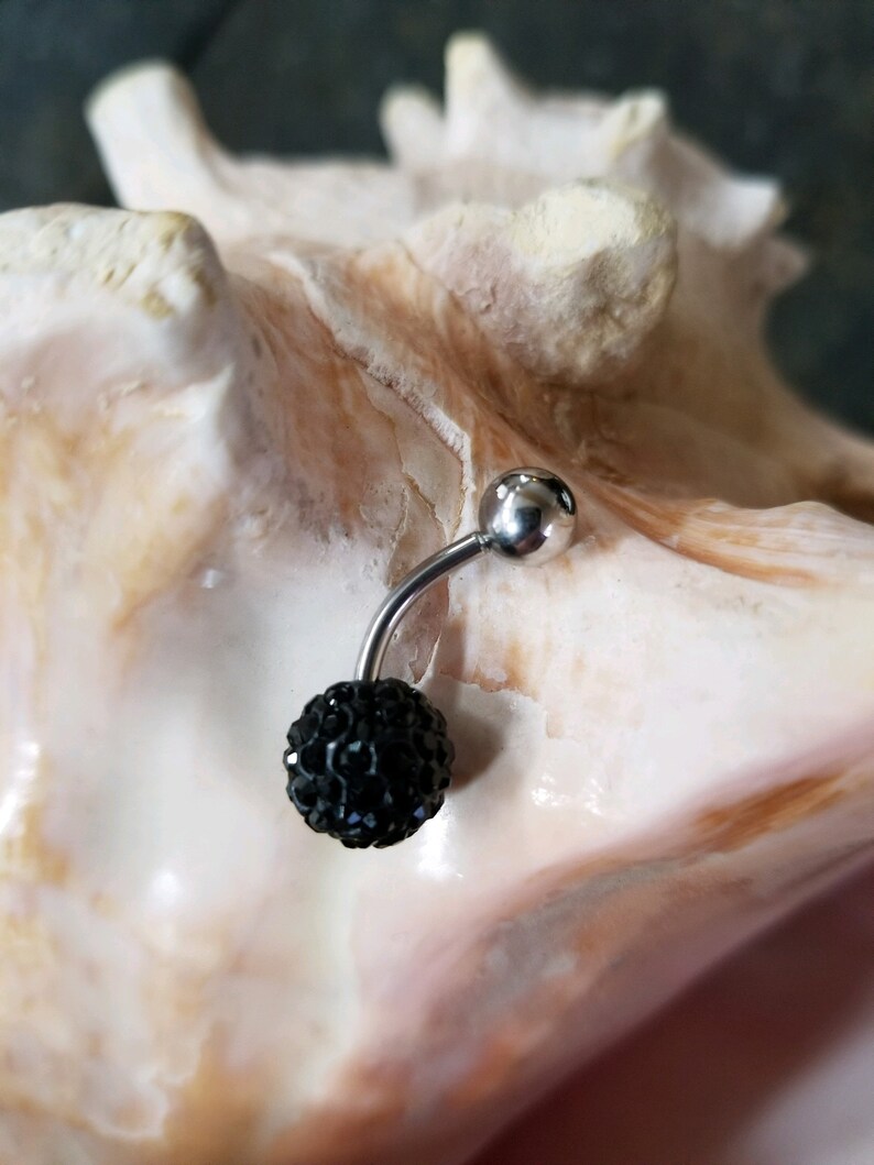 Crystal Shamballa Jewels Fashion Bracelets 12mm Shamballa Belly Bar ...