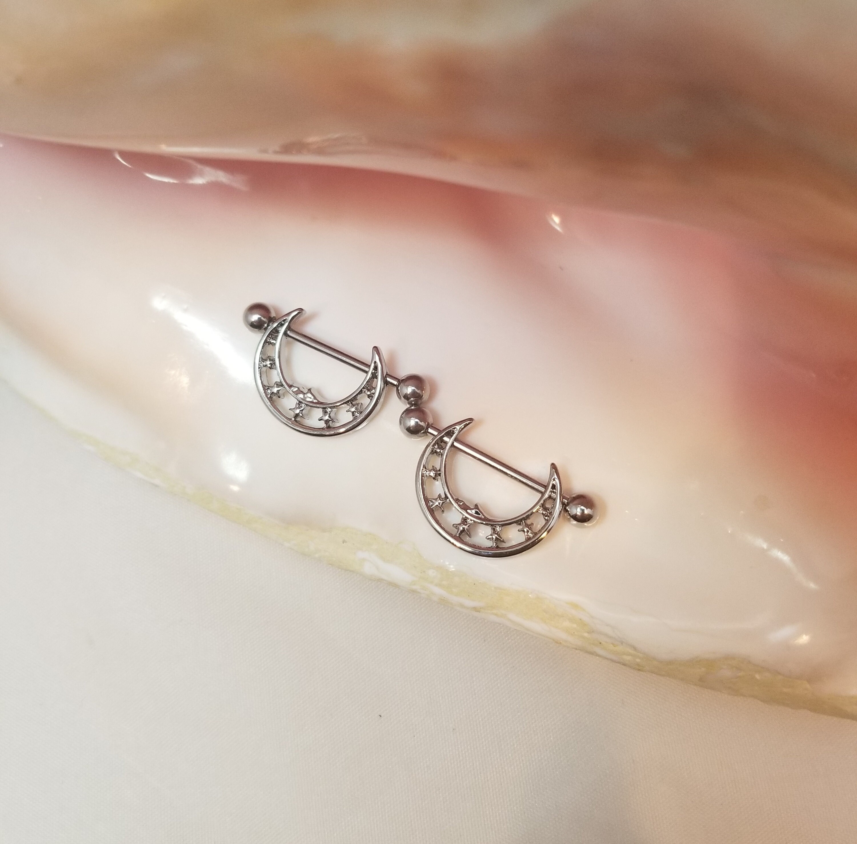 Half moon nipple rings store