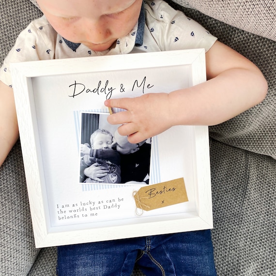 Daddy Photo Frame Personalised Fathers Day Gift Daddy and Me - Etsy