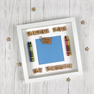 First Day at School Frame- Personalised Photo Frame- Back to School ...