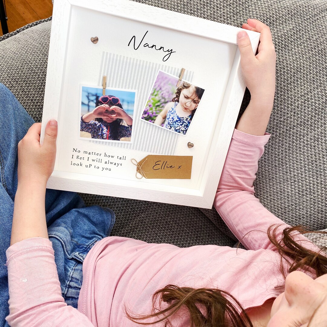 Nanny Frame Personalised Photo Frame Scrabble Frame Nana - Etsy.de