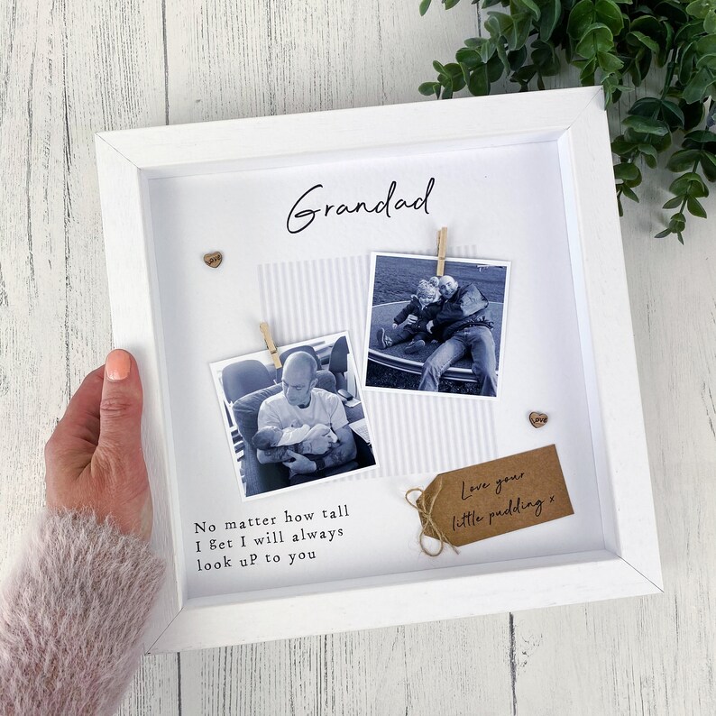 Grandad Photo Frame Fathers Day Gift Personalised Scrabble | Etsy UK