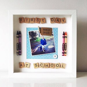 First Day at School Frame- Personalised Photo Frame- Back to School ...