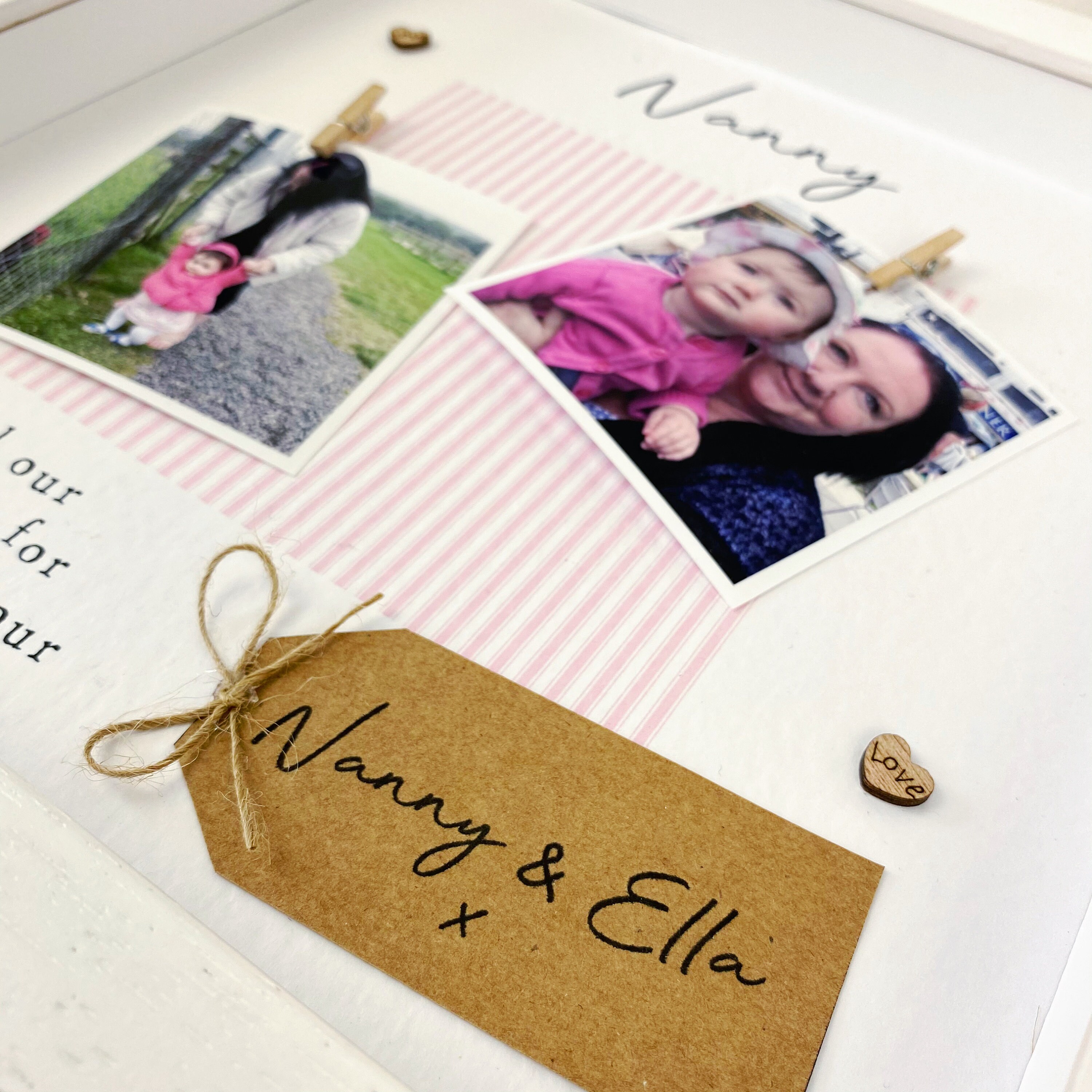 Nanny Scrabble Frame Personalised Photo Frame for Nana Nanny | Etsy