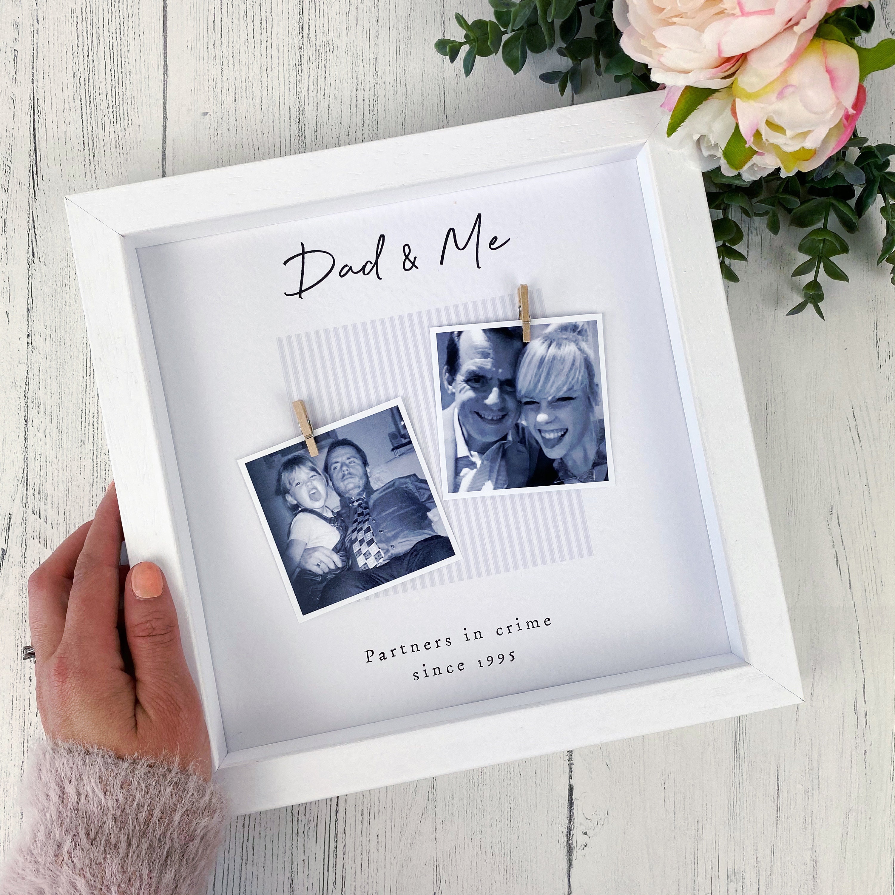 Dad Photo Frame Fathers Day Gift Dad and Me Gift Photo - Etsy UK