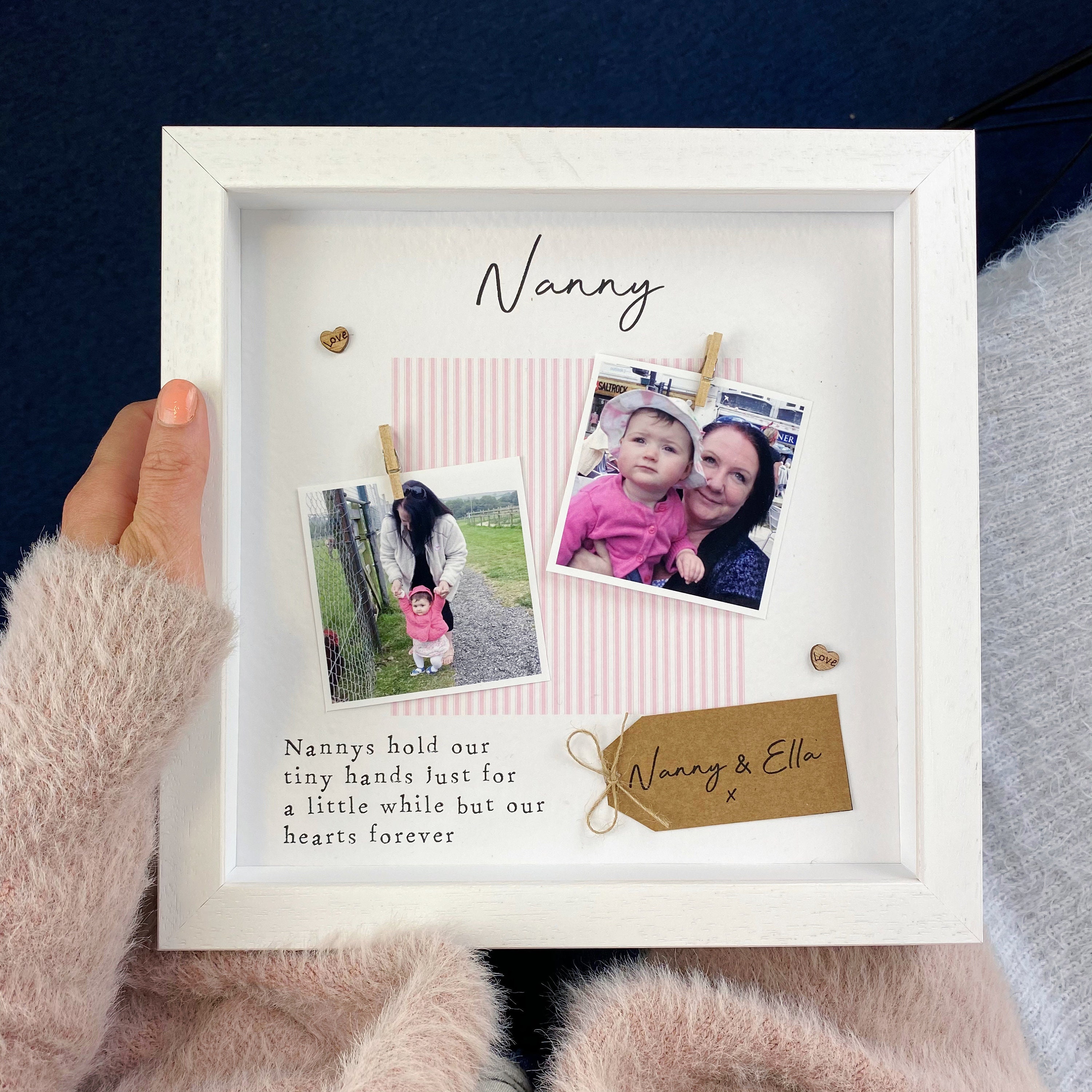 Nanny Scrabble Frame Personalised Photo Frame for Nana Nanny - Etsy UK