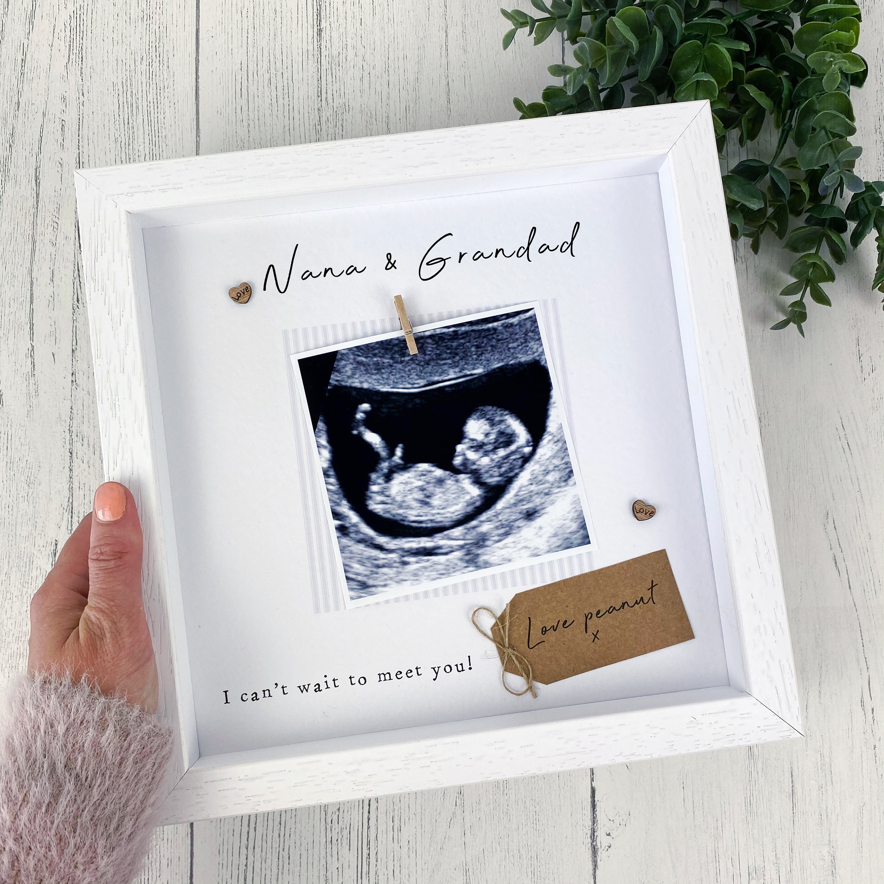 Baby Scan Photo Frame Pregnancy Announcement Personalised | Etsy