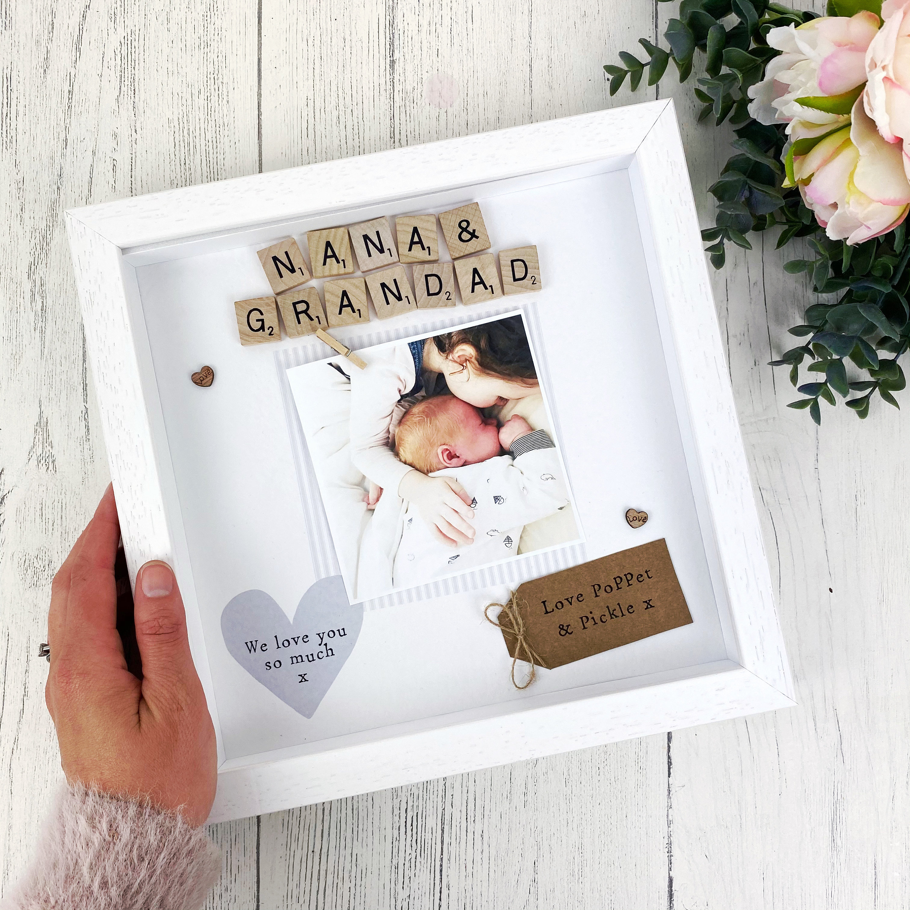 Nana & Grandad Photo Frame Personalised Frame Grandparents | Etsy UK