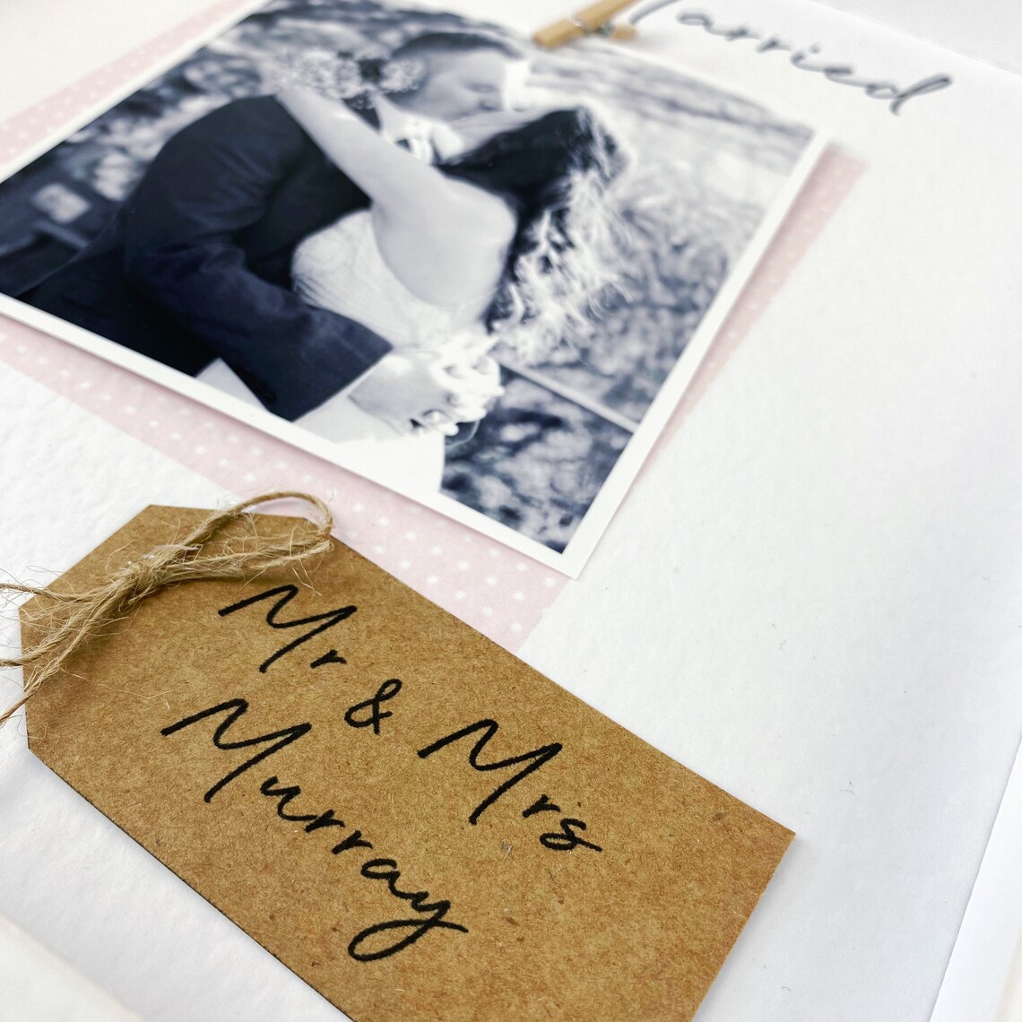 Just Married Photo Frame Personalised Wedding Gift Wedding | Etsy UK